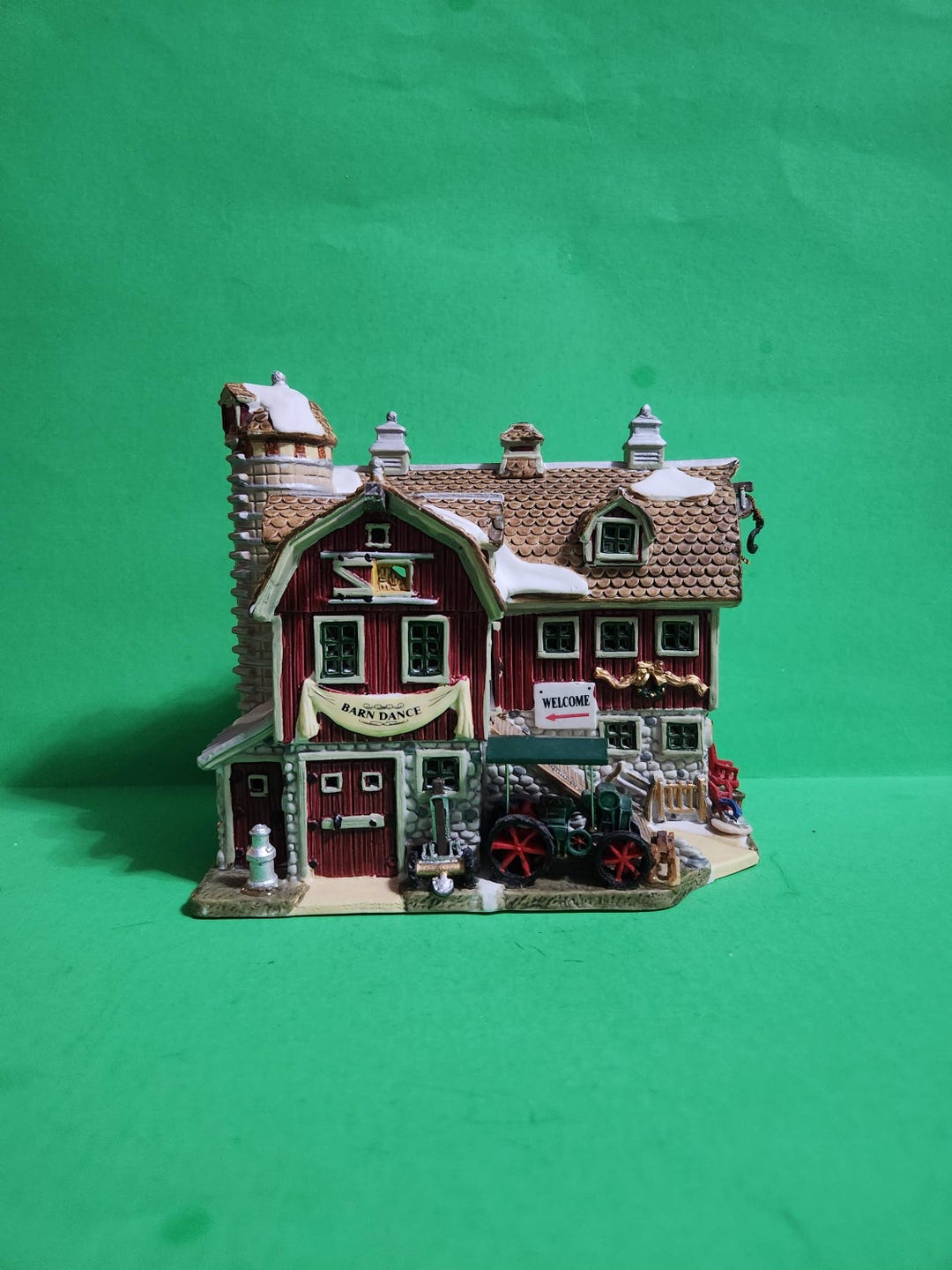 Lemax Harvest Crossing Barn Dance Porcelain Lighted House, 2002 **free ...