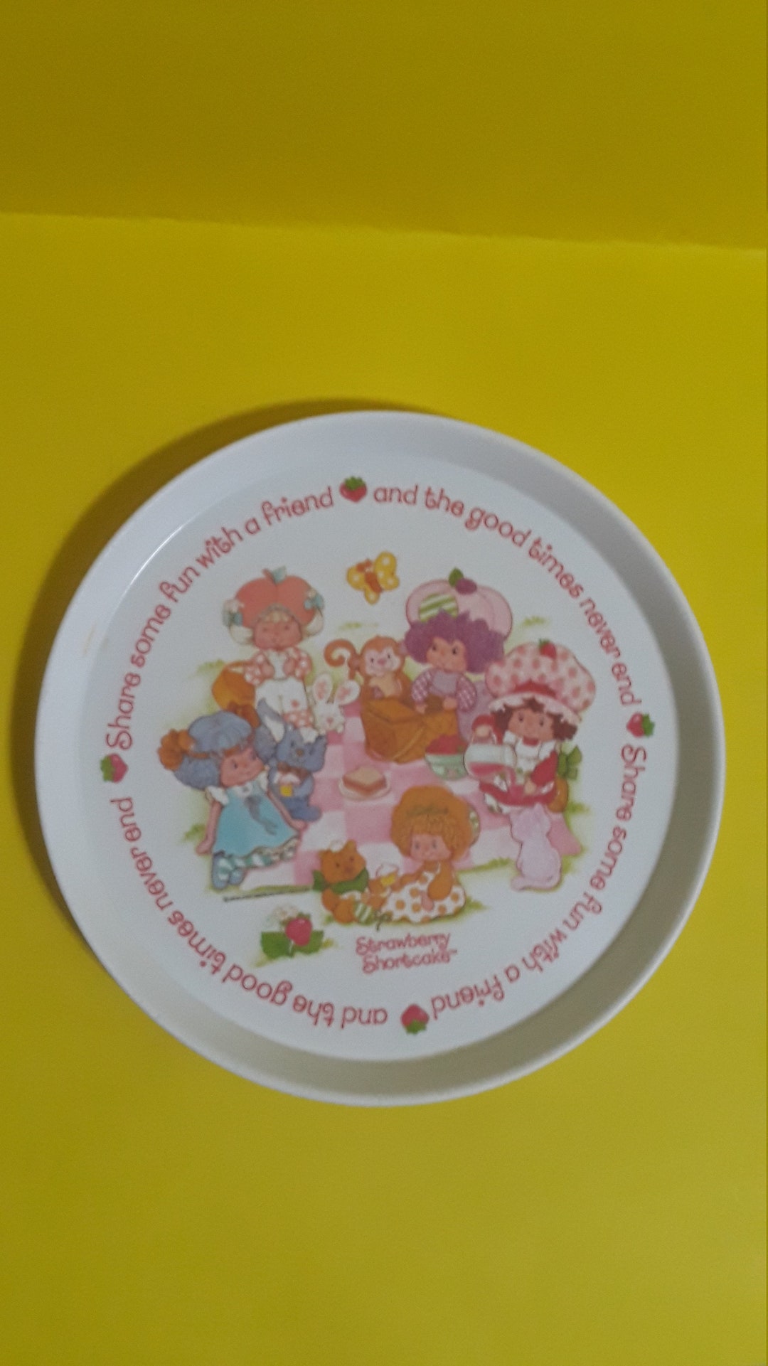 Strawberry Shortcake Plastic Plate Made by Silite Inc in Chicago ...