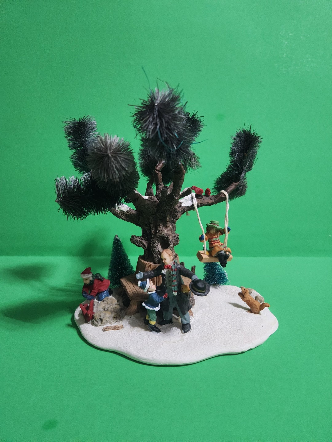 Lemax Enchanted Forest Village Figurine Featuring People Doing Various ...