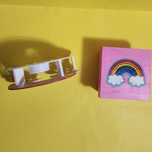 Wooden Hand Painted Rainbow Light up Decoration and Jewelry/storage Box ...