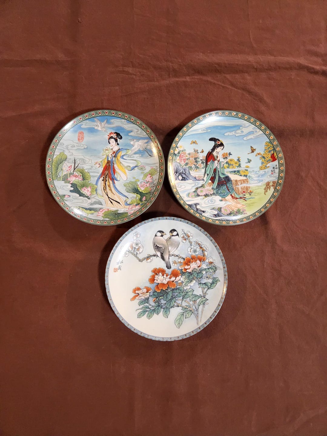 Various Chinese Designed Plates From Artists Zhao Hui and Zhang Song ...