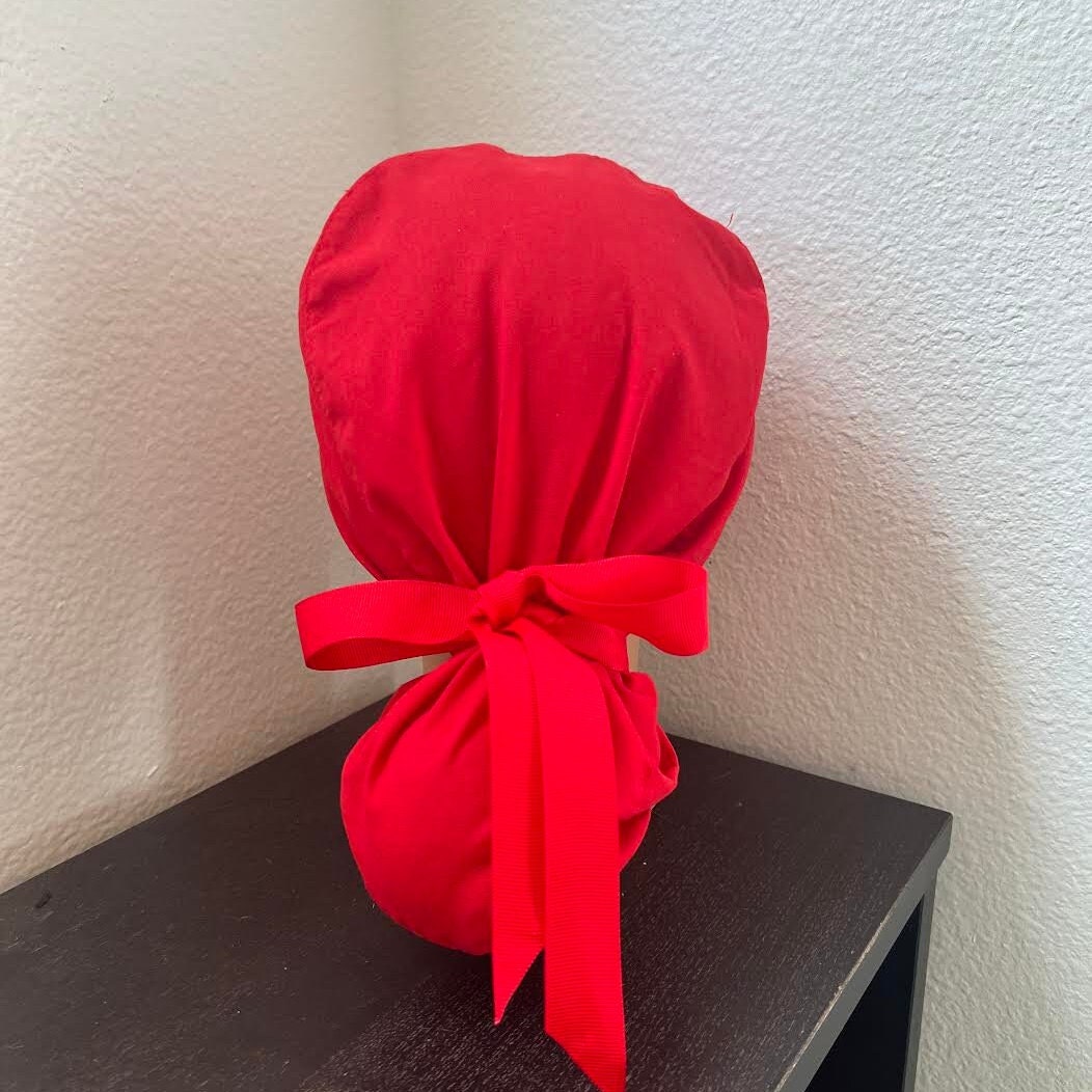 Solid Colors Ponytail Scrub Hats Surgical Caps - Etsy