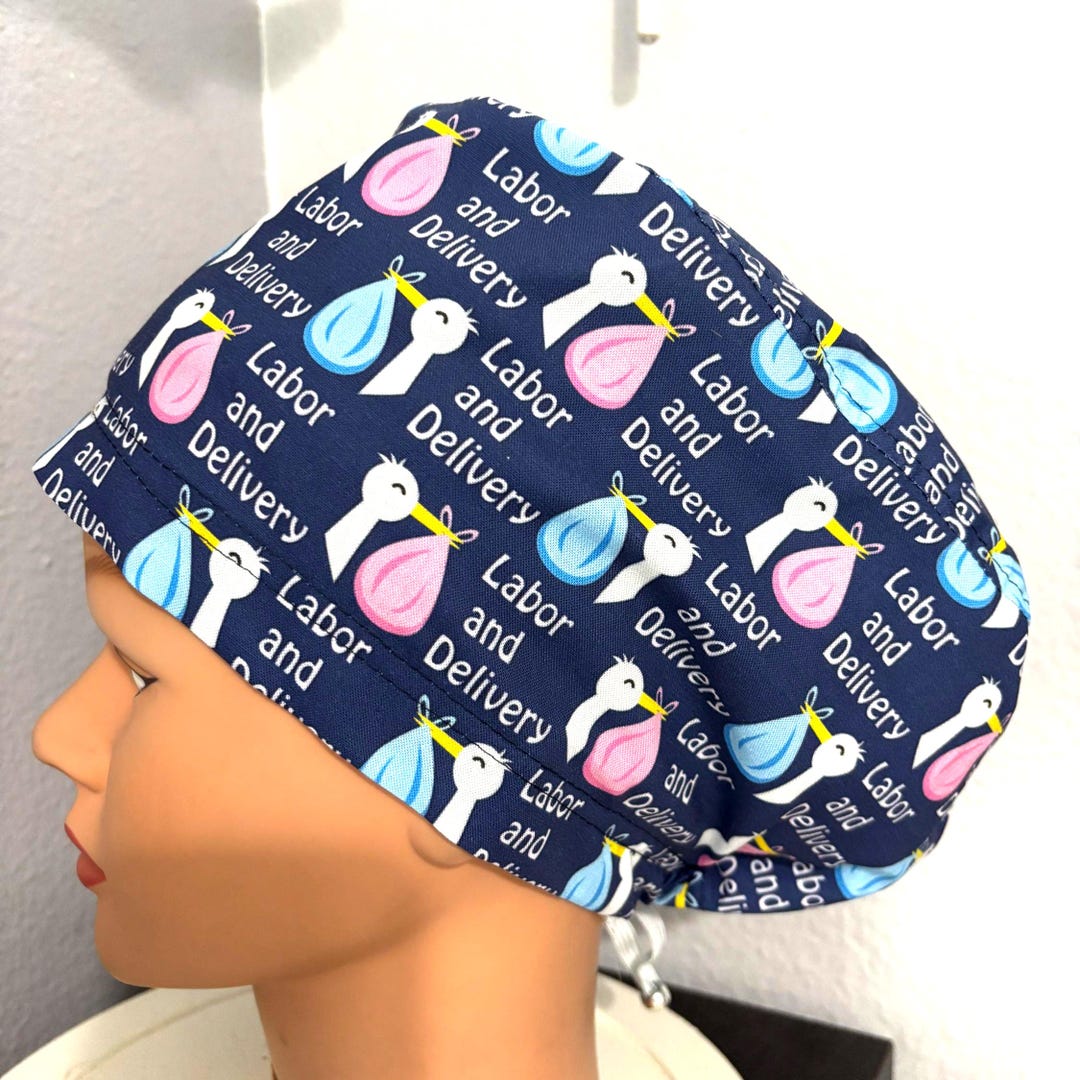 Labor and Delivery Euro Surgical Scrub Cap Nurse Doctor Tech Cap - Etsy
