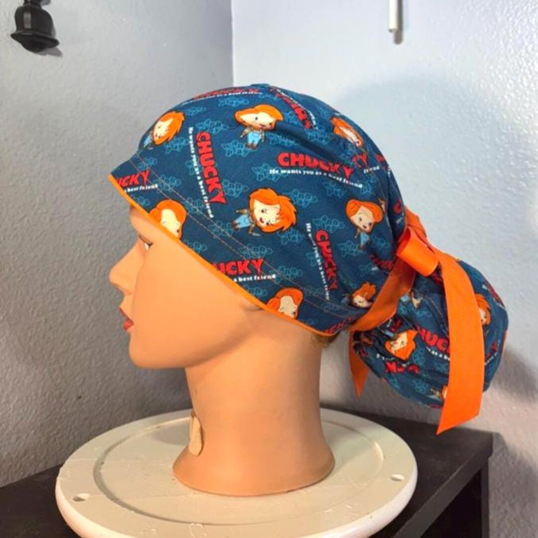 Scary Movie Halloween Ponytail Surgical Scrub Cap Nurse Doctor Tech - Etsy