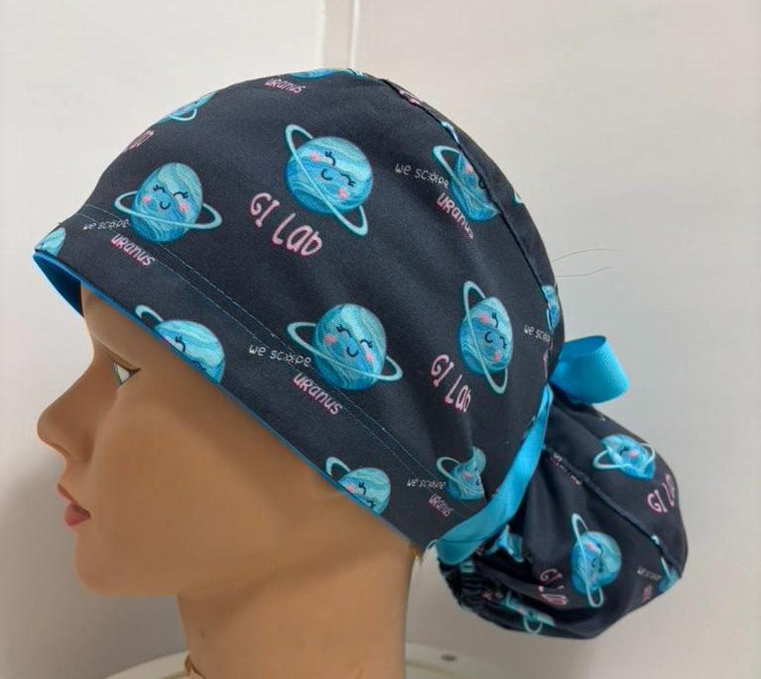 GI Lab Ponytail Surgical Scrub. Cap Nurse Tech OR Doctor Cap - Etsy