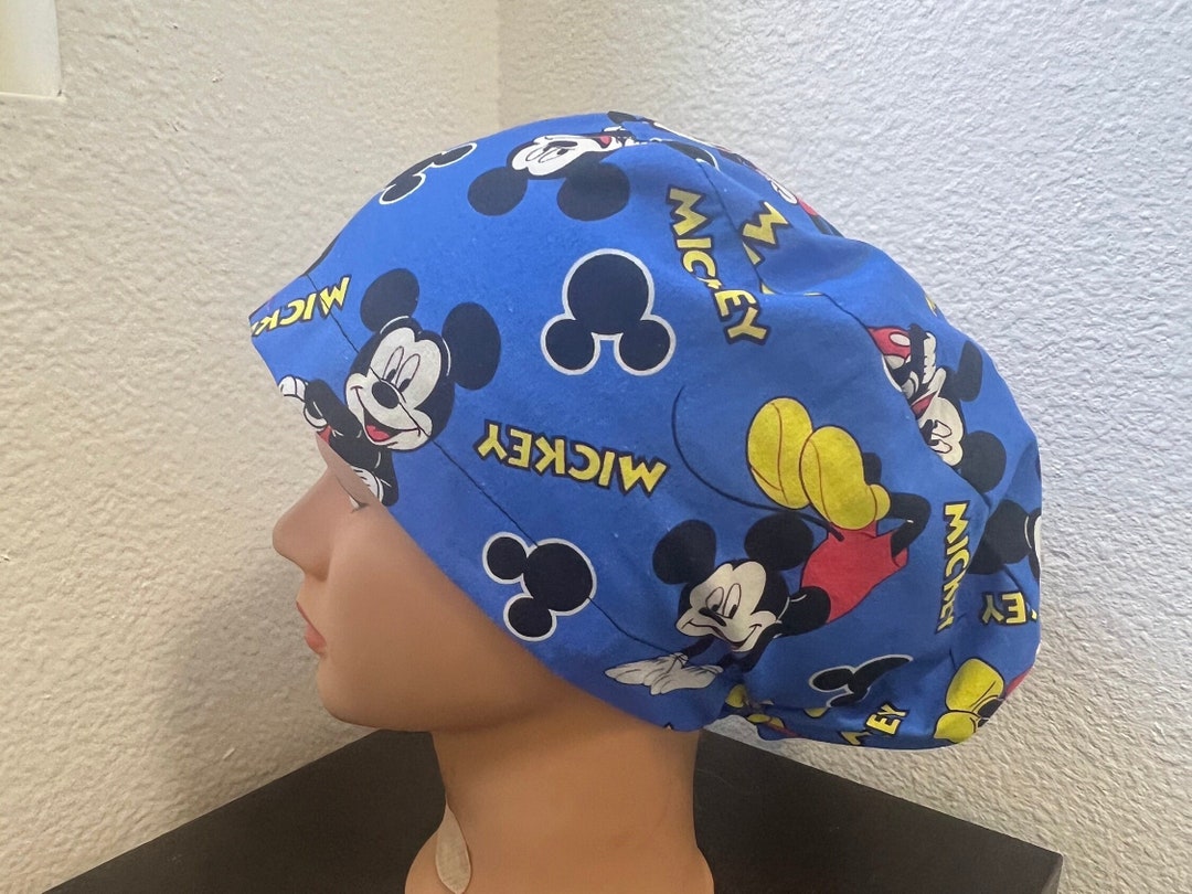 Mickey Mouse Surgical Scrub Cap, Cotton Nurse/doctor Cap - Etsy