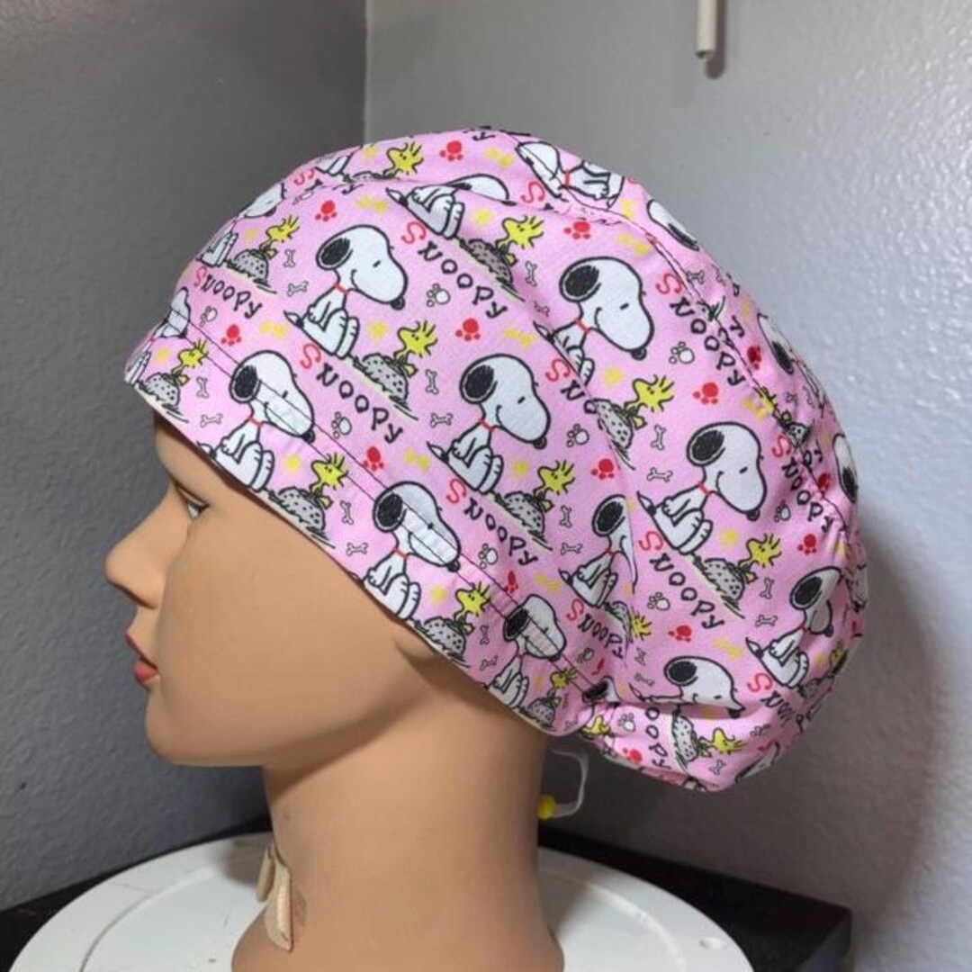Euro Style Snoopy Surgical Scrub Cap - Etsy