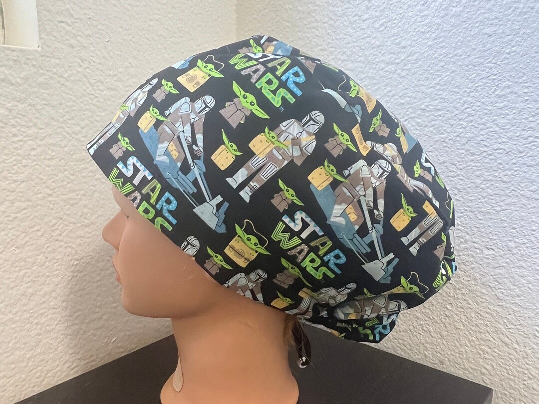 Star Wars Baby Yoda Euro Surgical Scrub Cap Nurse Cap Doctor Cap Tech ...