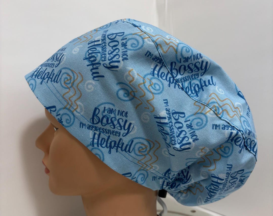 Not Bossy Euro Surgical Scrub Cap Nurse Tech Doctor Cap - Etsy