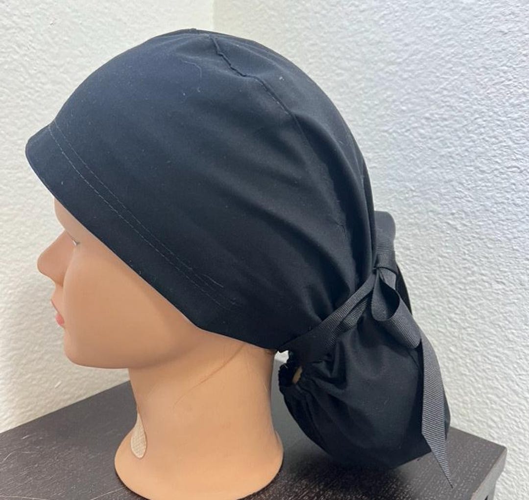 Solid Colors Ponytail Scrub Hats Surgical Caps - Etsy