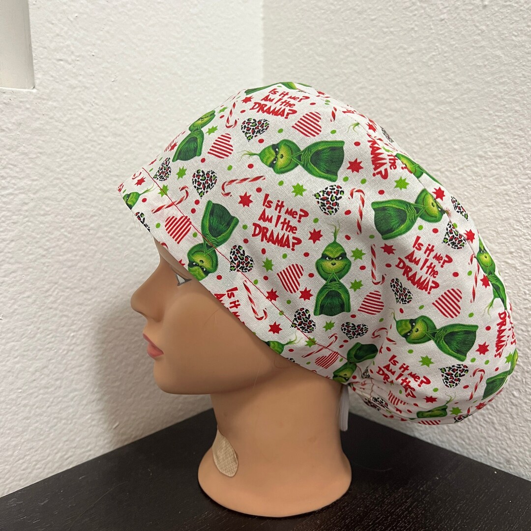 Is It Me Am I the Drama Euro Surgical Scrub Cap Christmas - Etsy