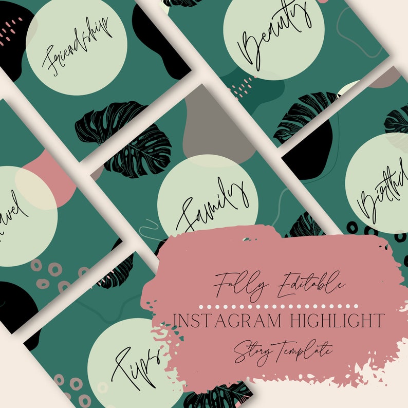 Instagram Story Highlight, Canva Template for Instagram, Business ...