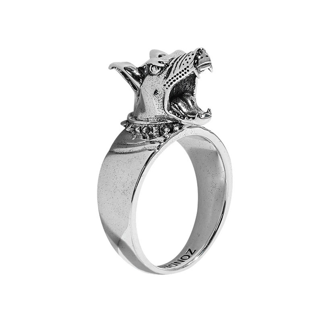 925 Sterling Silver Doberman Ring - Etsy