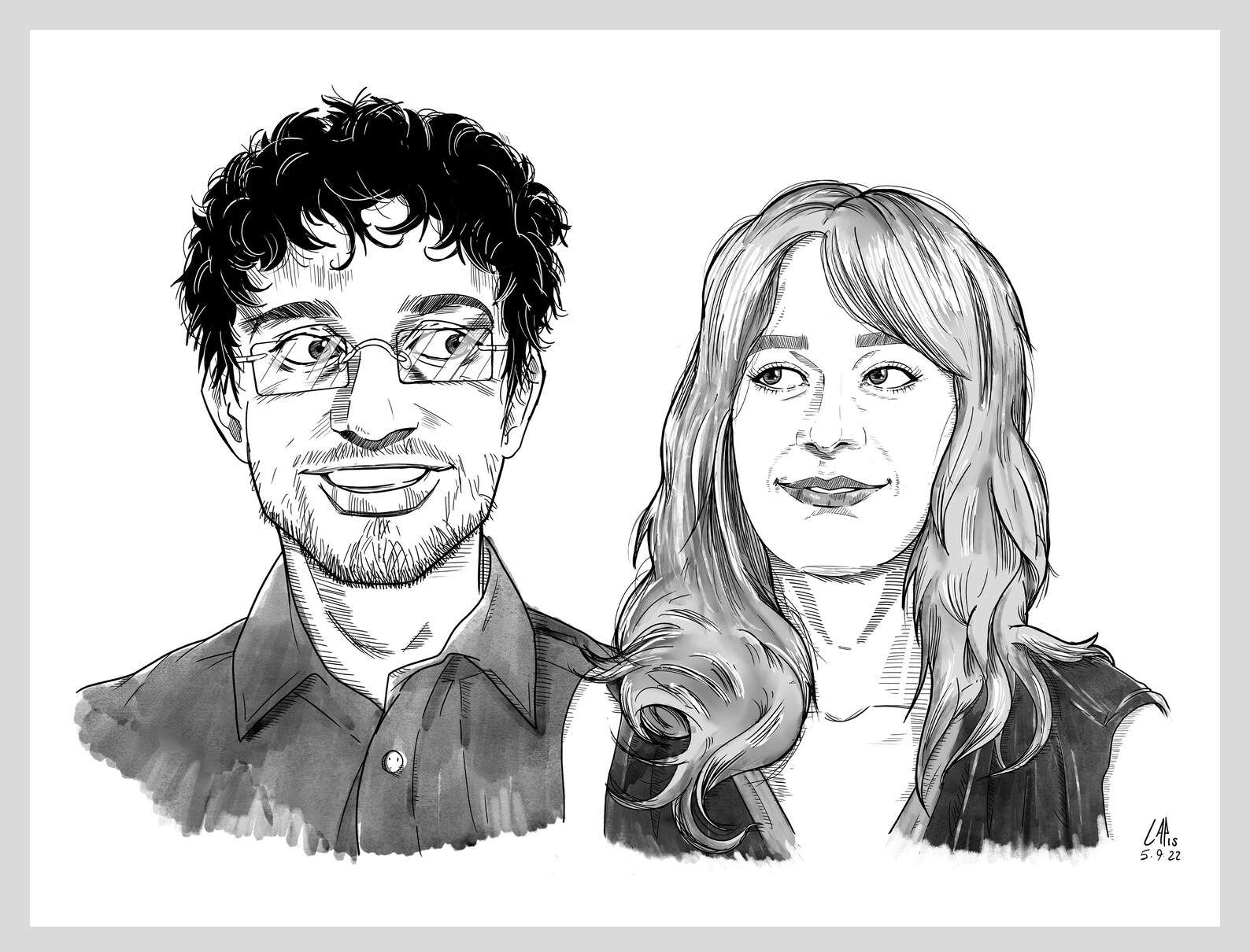 Digital Portrait Anime and Manga Style, Special Gift for Anniversary ...