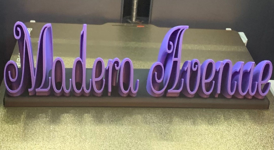 Custom Sweeping Desk Name Plate. - Etsy