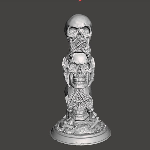 Three Skull Stl - Etsy