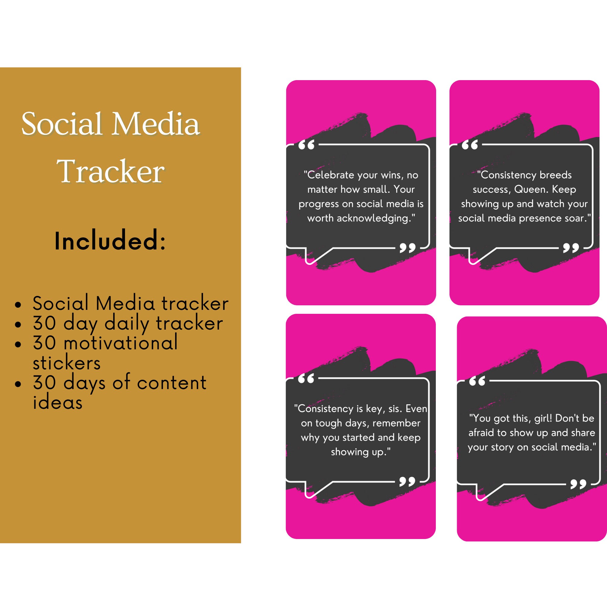 Social Media Tracker , Digital Tracker, Goodnotes Planner, iPad Planner ...