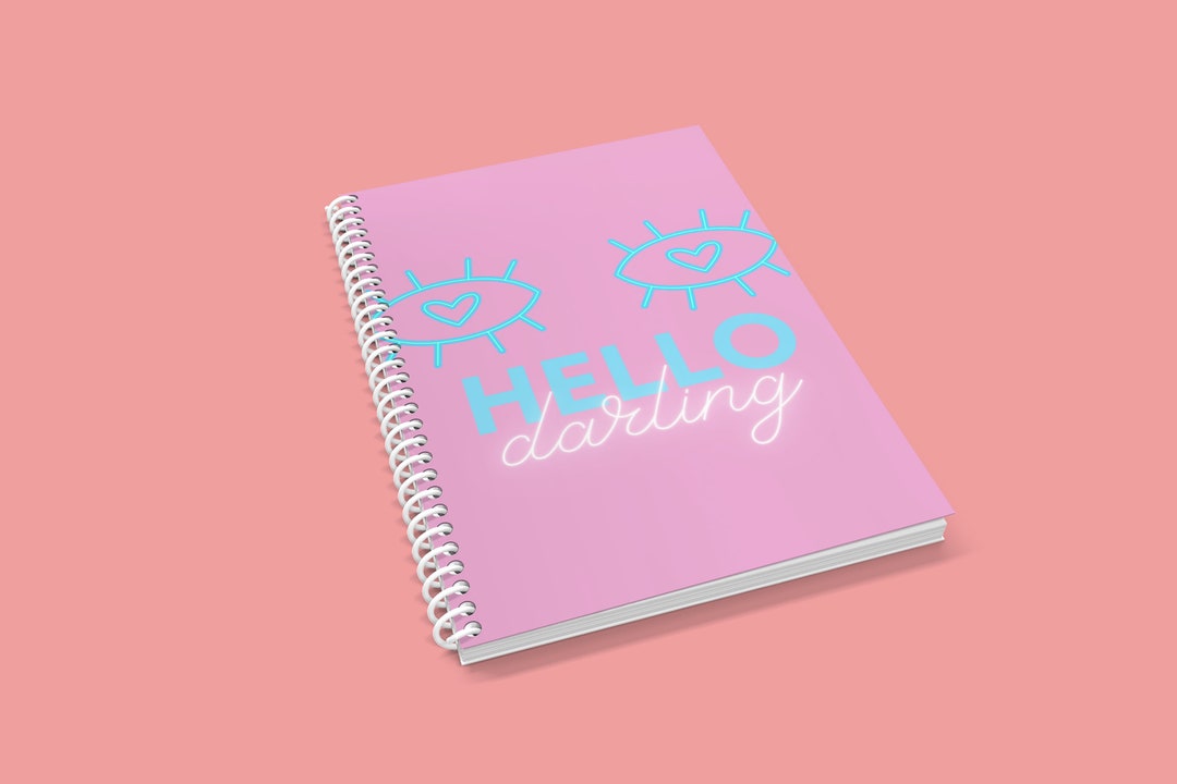 Printable Journal Cover, Hello Journal, Journal Cover, Sublimation ...