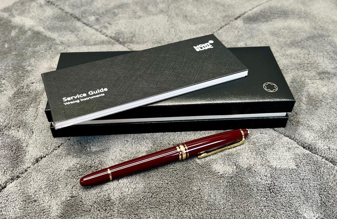 New Mont Blanc Meisterstuck Luxury Maroon With Gold Accents Classique ...