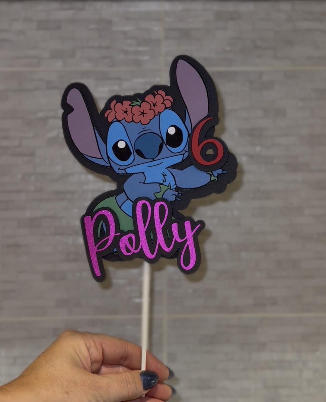 Personalised Stitch Cake Topper - Etsy