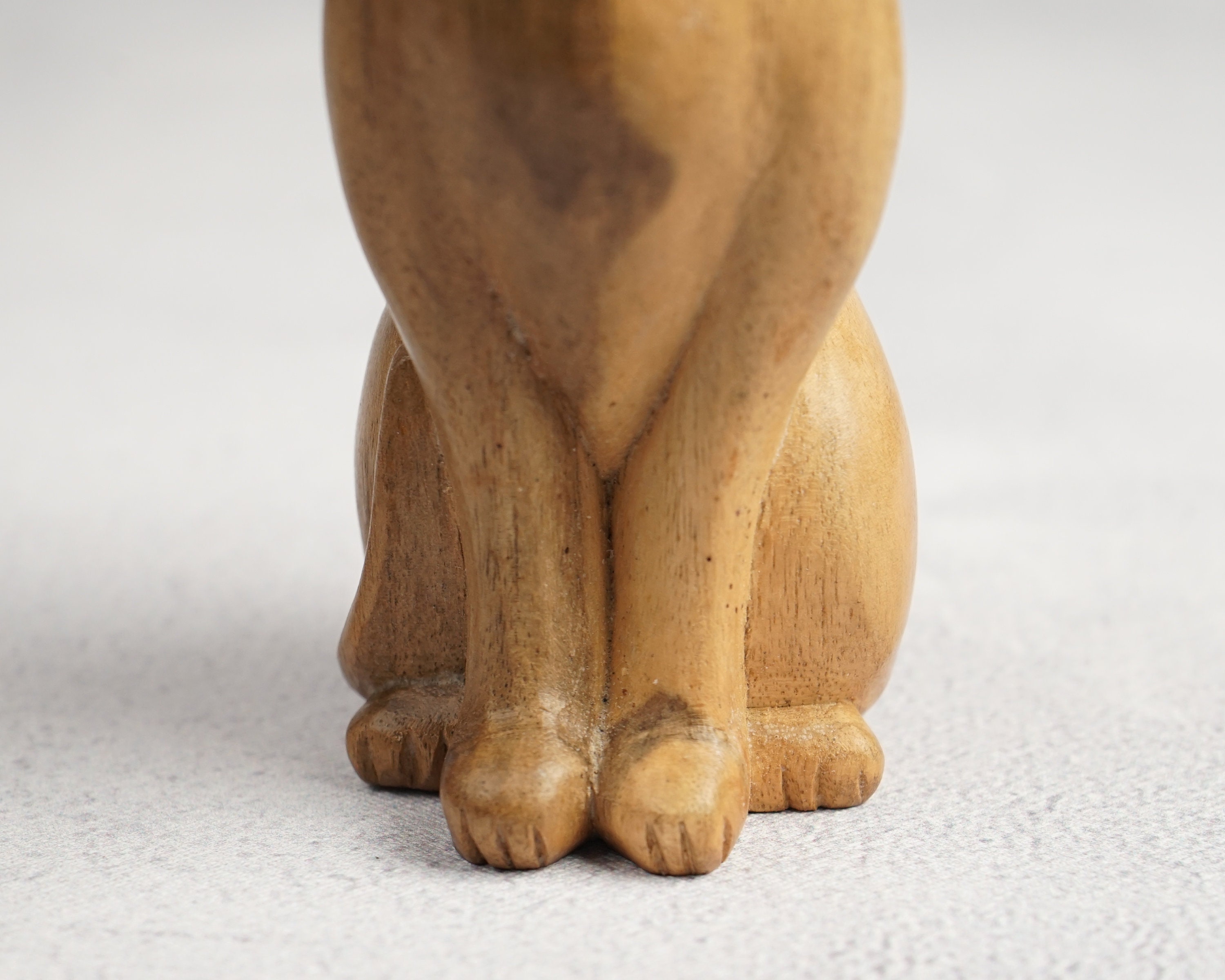 Wooden Cat Statue, Wood Carving, Cat Sculpture, Handcrafted, Tabletop ...