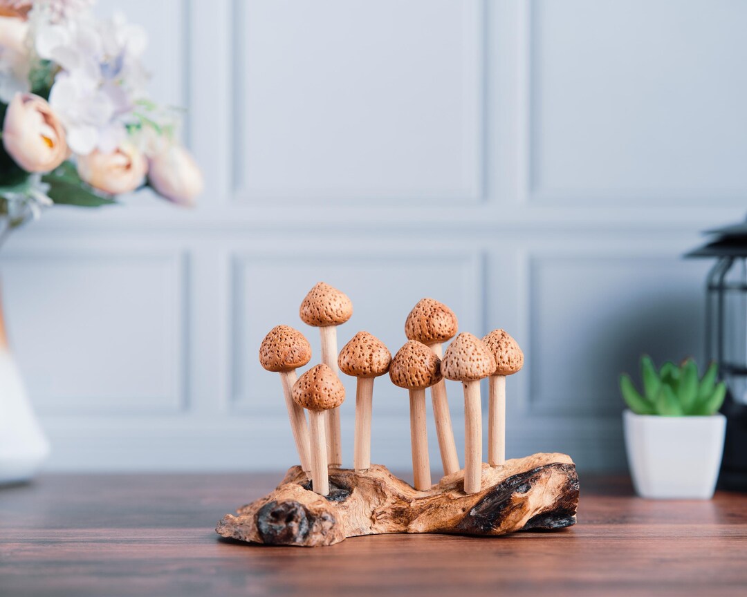 Mushroom Decor | Rustic Fungi Art | Handmade Wooden Wall Hanging ...