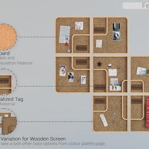 Personalized Large Pin Board, Classroom Cork Wall Panel, Cork Notice ...
