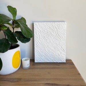 White Texture Canvas Art - Etsy