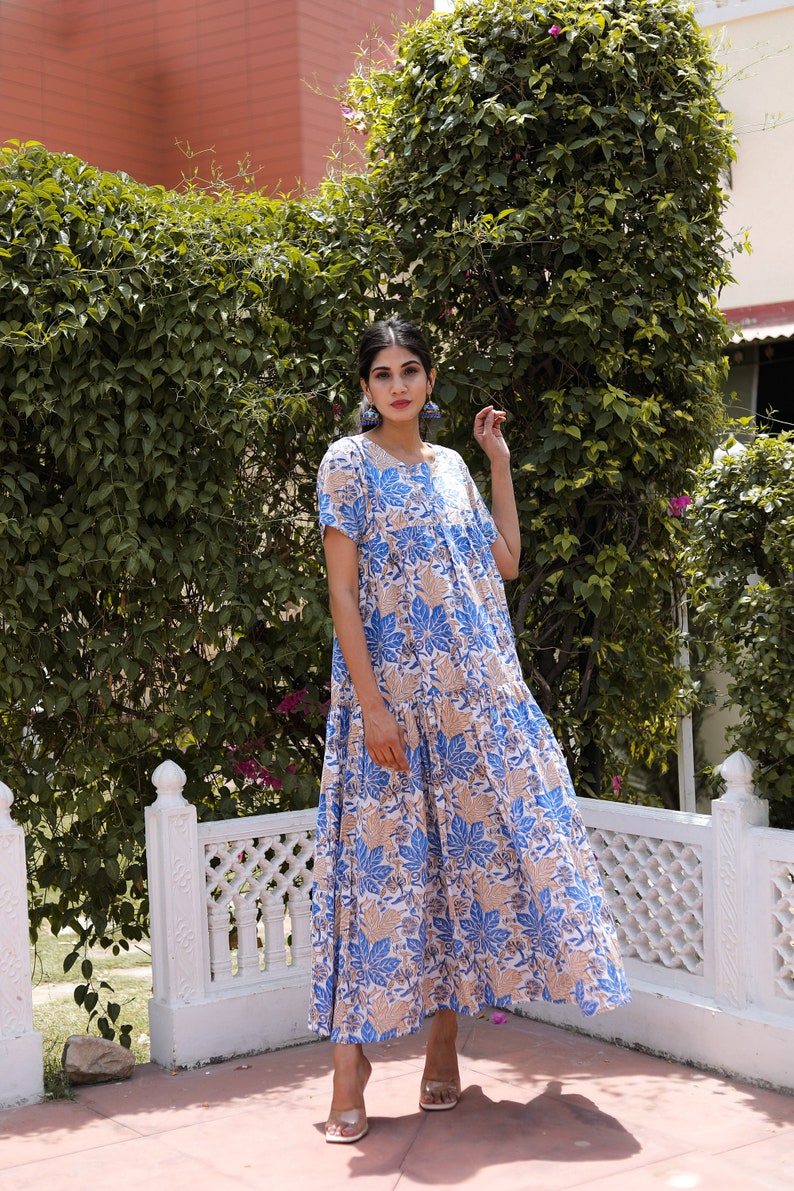 Cotton Hand Block Jaipur Print Summer Casual Loose Fit Mini - Etsy