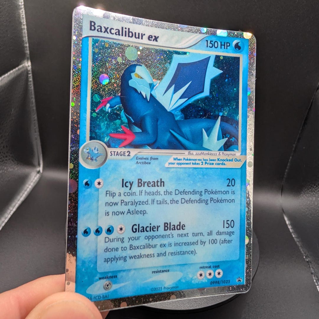 Baxcalibur EX Custom Card - Etsy