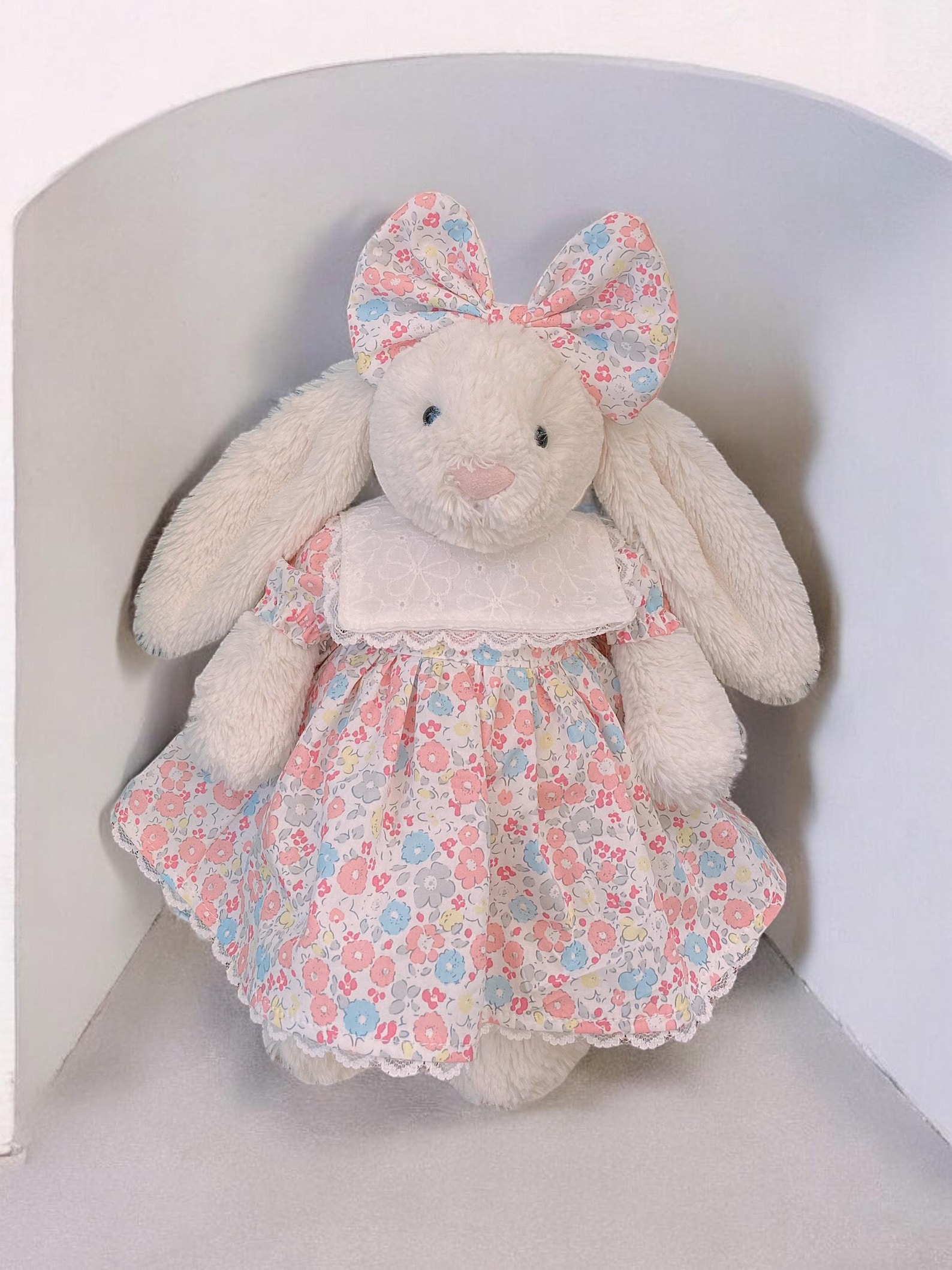 Handmade Linen Bunny Clothes, Apron & Bow, Jellycat Outfit - Etsy