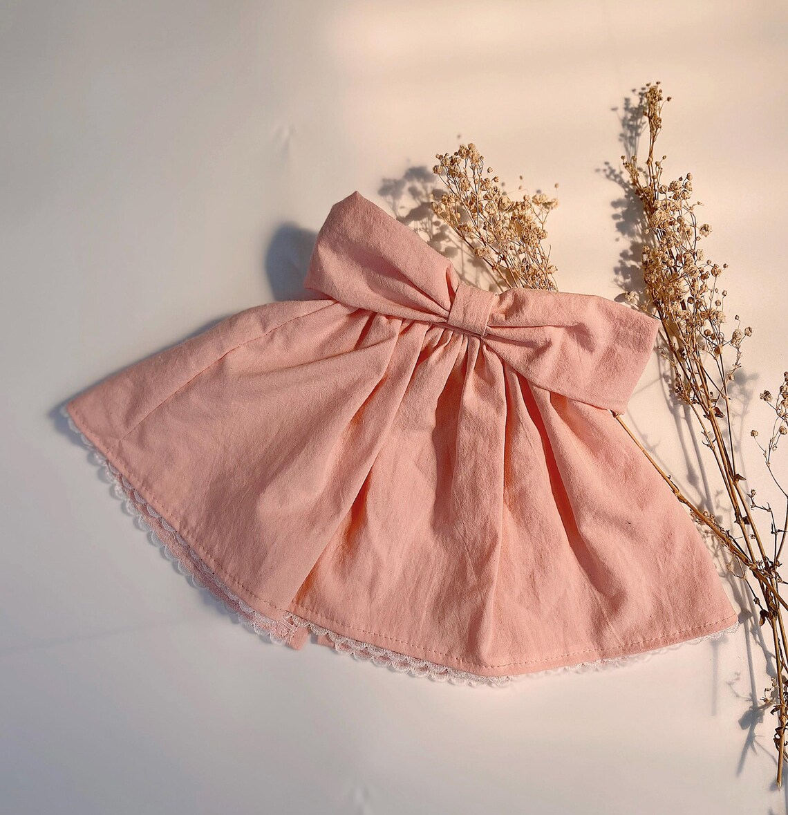 Dresses for Bunny Dolls ,pink Dress With a Large Bow on the Chest ...