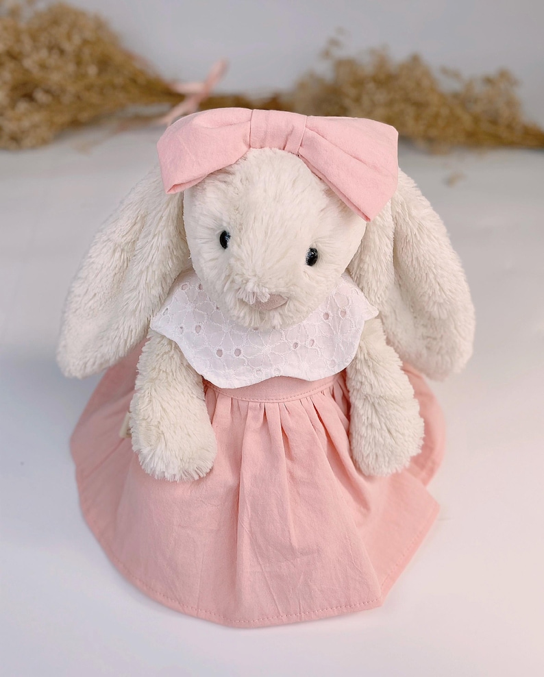 SUPER SALE, Dresses for Bunny Dolls ,adorable Dress & Hair Bow Set ...