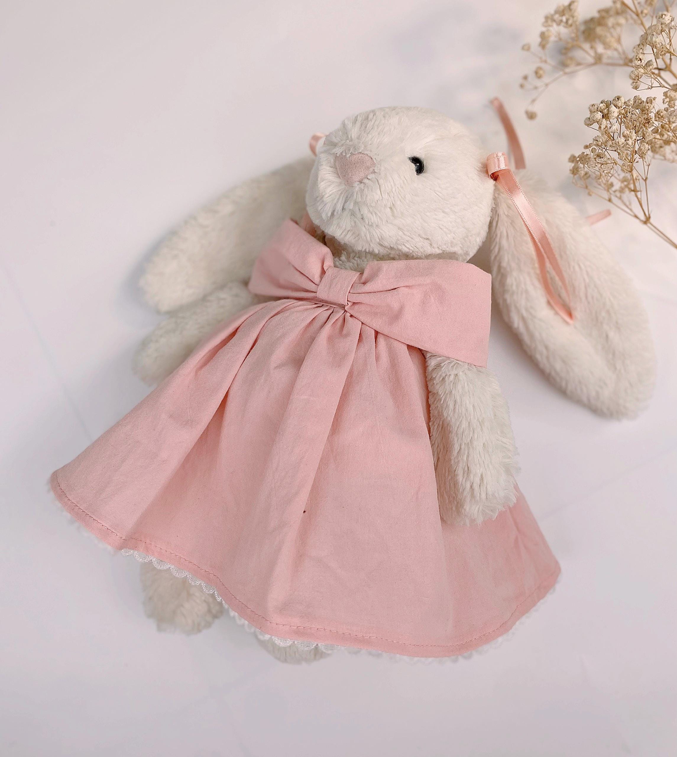 Dresses for Bunny Dolls ,pink Dress With a Large Bow on the Chest ...