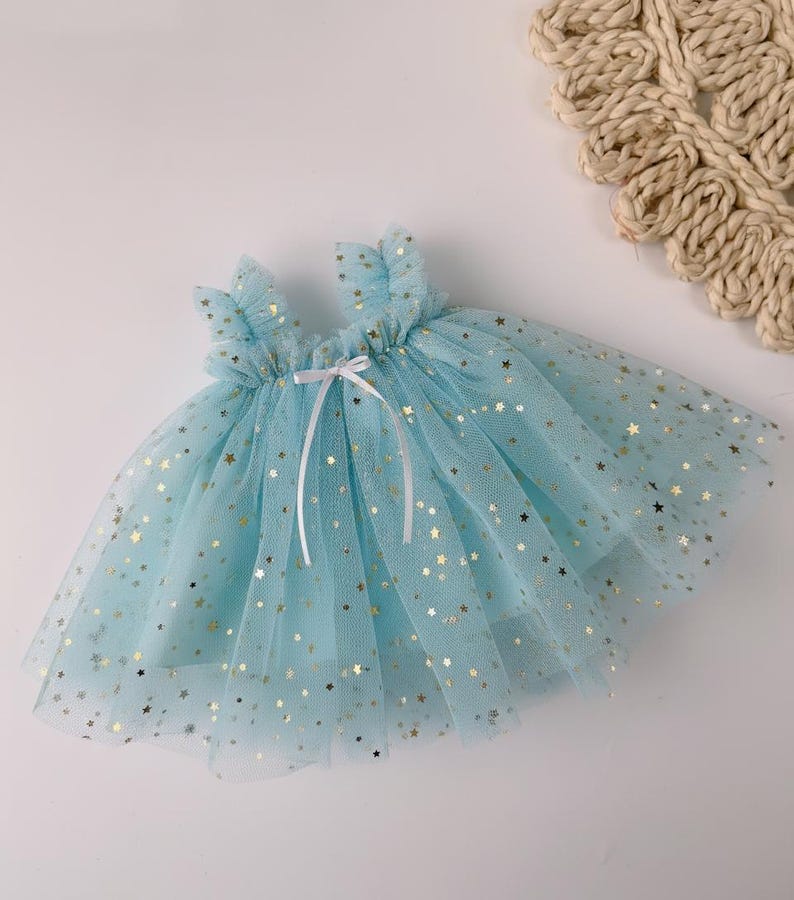 Fluffy Tutu Fabric Dress for Bartholomew, Colorful Design Outfits Small ...