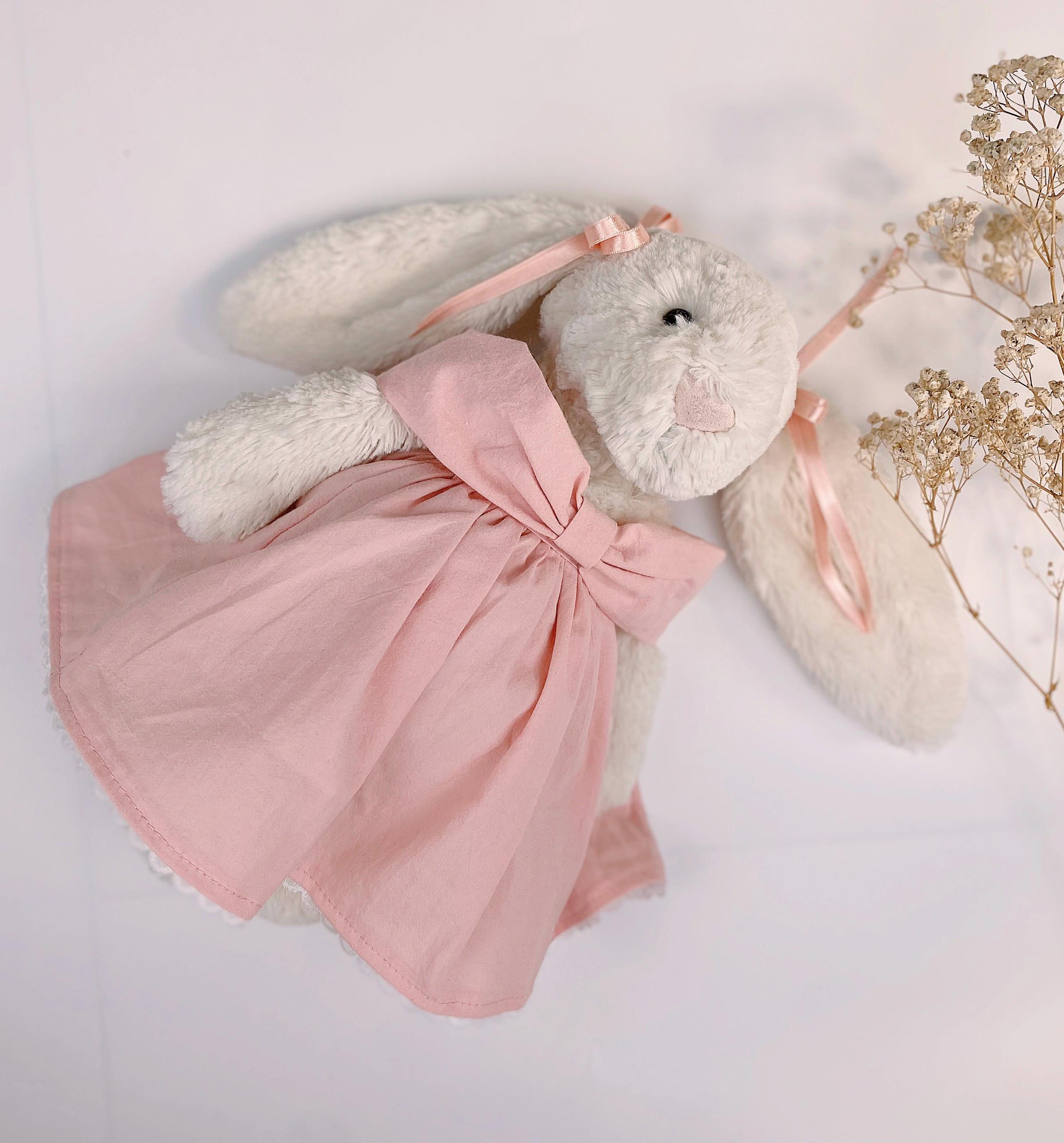 Dresses for Bunny Dolls ,pink Dress With a Large Bow on the Chest ...