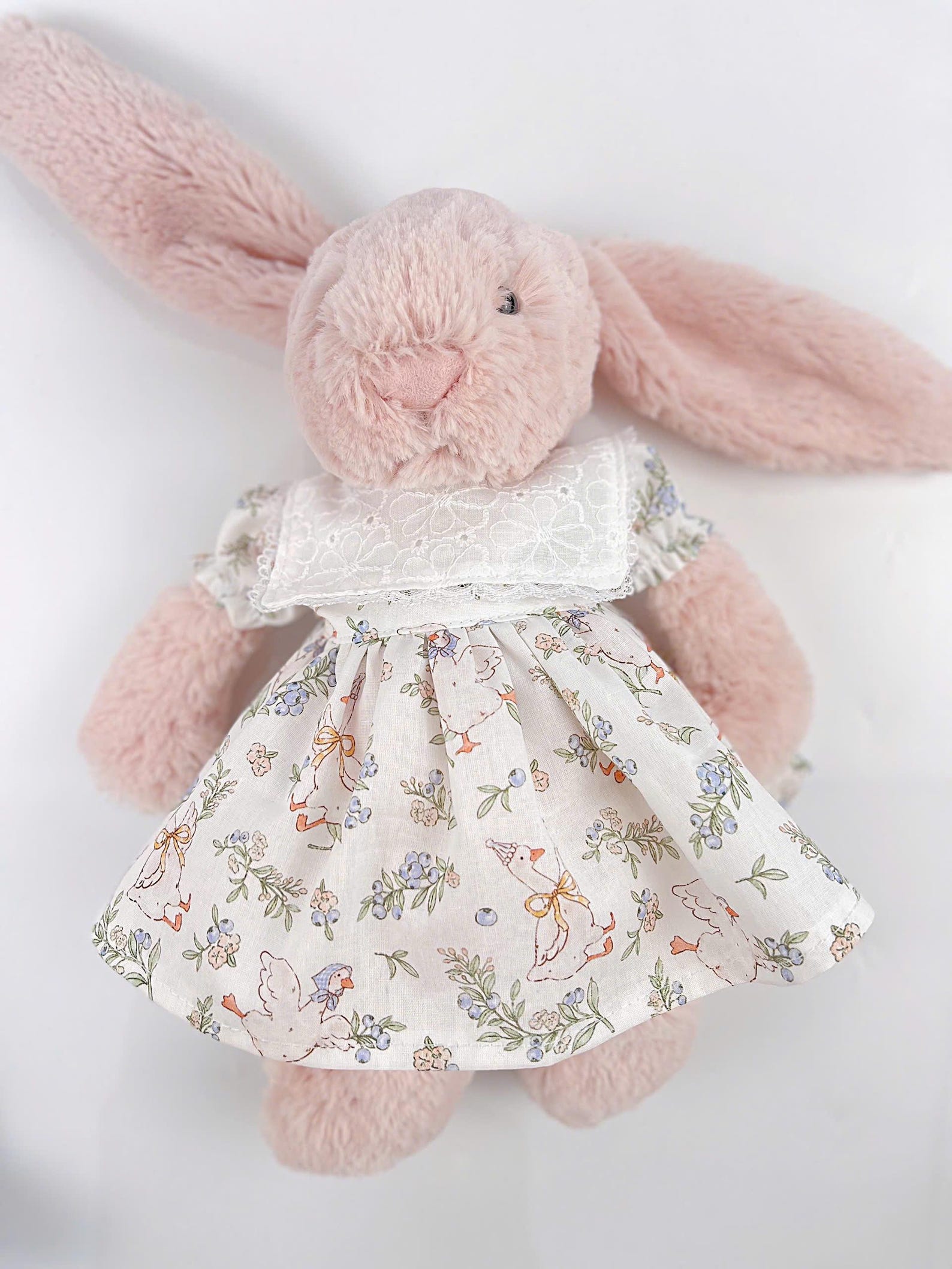 Handmade Linen Bunny Clothes, Apron & Bow, Jellycat Outfit - Etsy