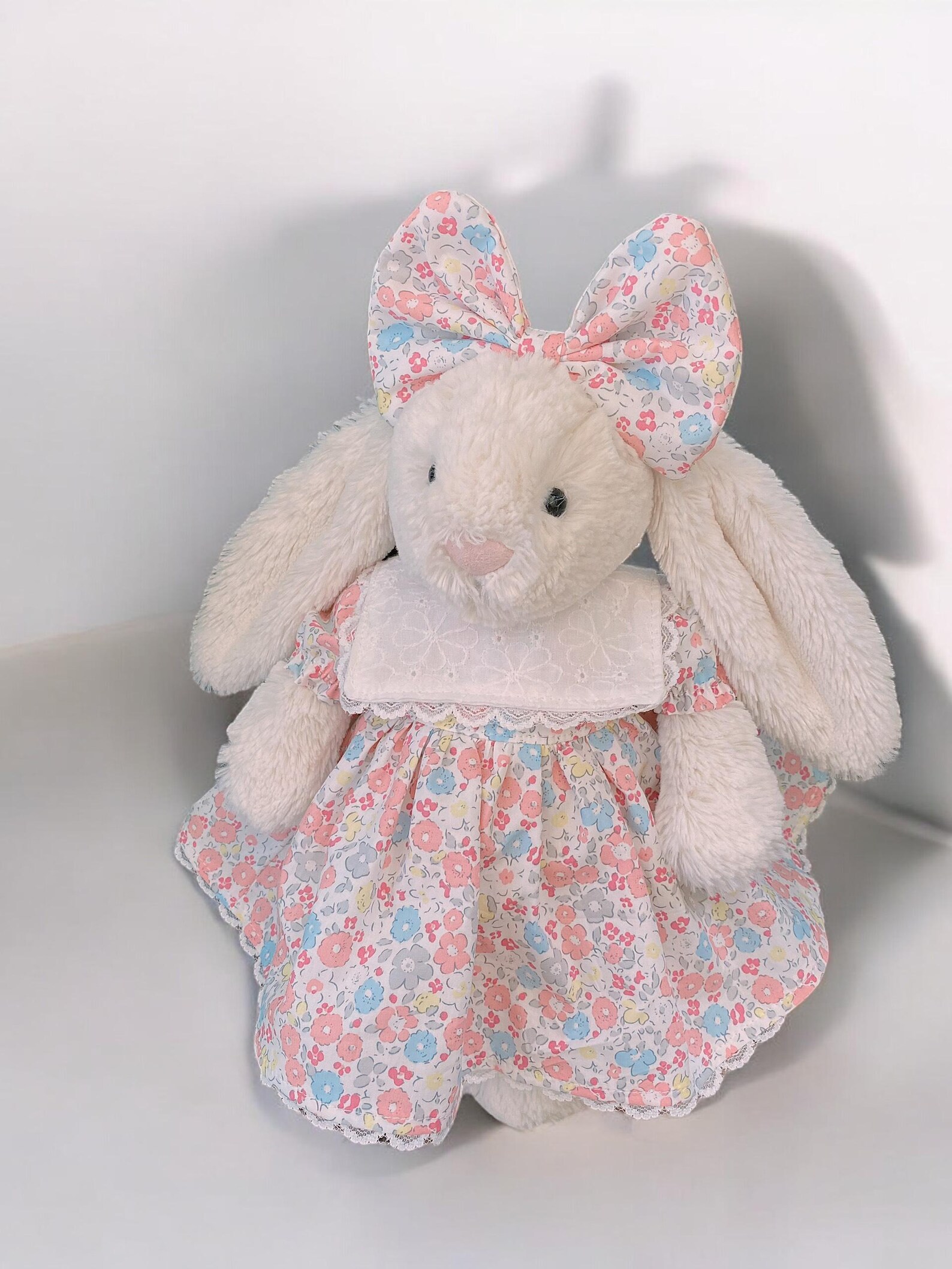 Handmade Linen Bunny Clothes, Apron & Bow, Jellycat Outfit - Etsy