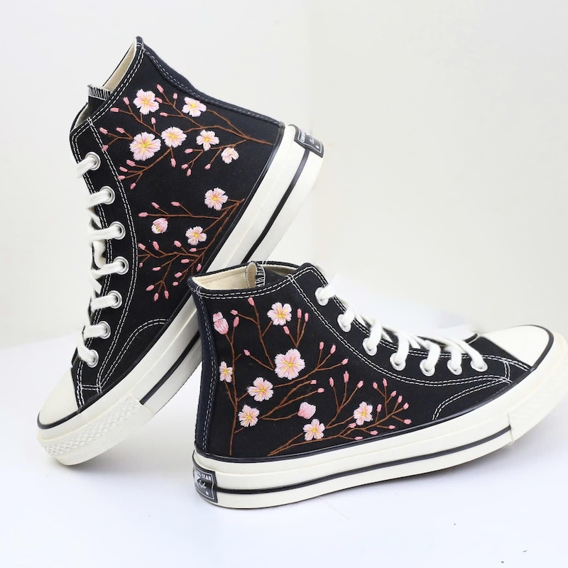 Floral Converse - Etsy