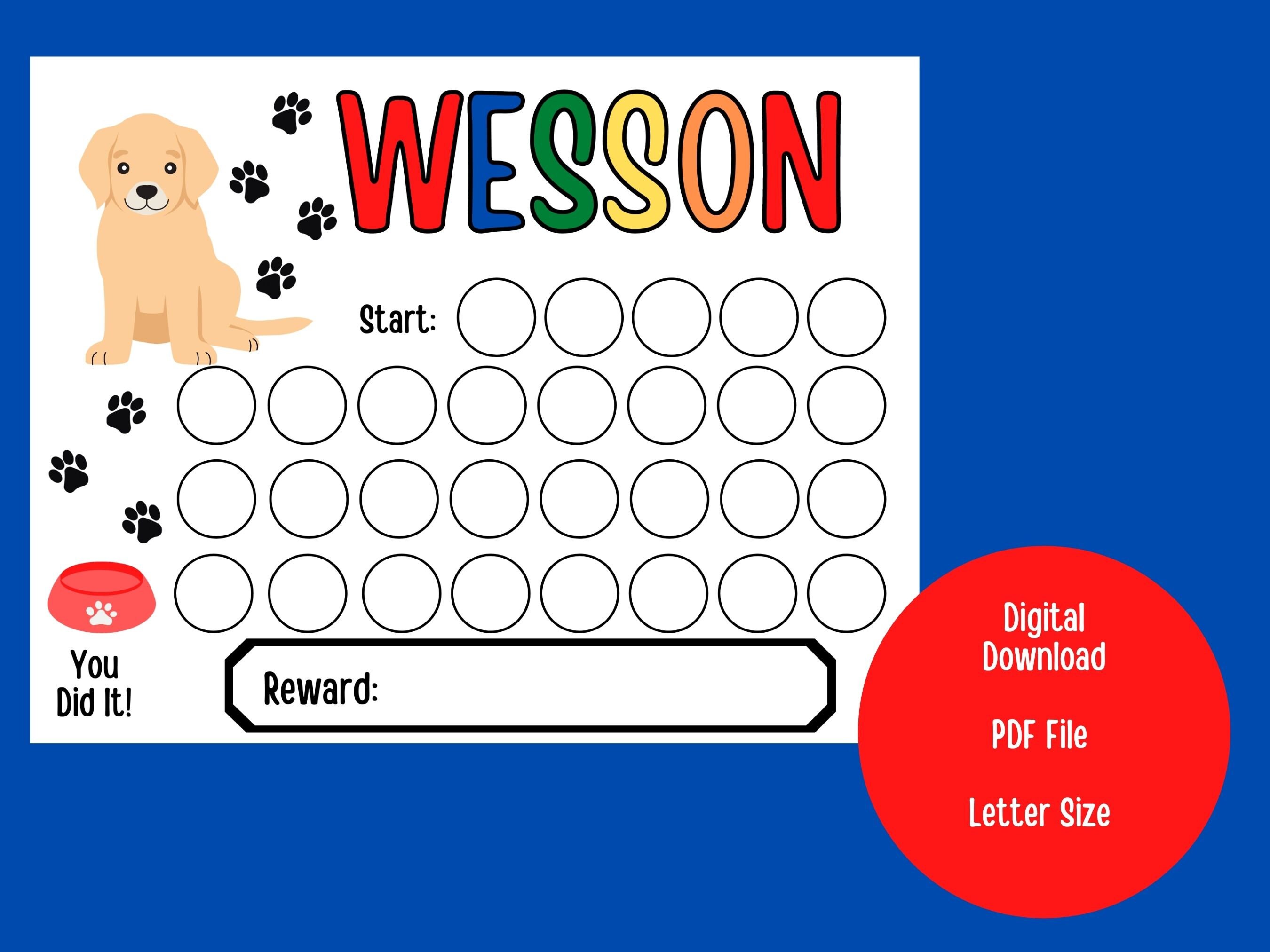 Reward Chart Reward Chart For Kids Reward Chart For Toddler Reward 