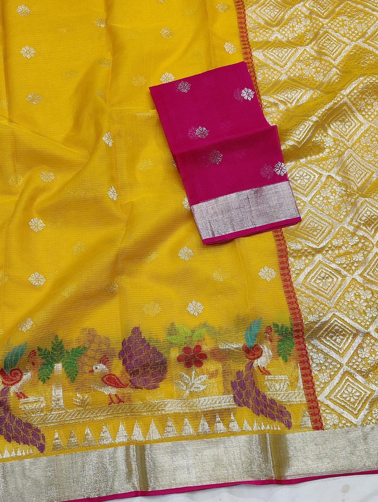 Handloom Zarikota Saree | Exclusive Pure Zari Kota Saree | Handmade ...