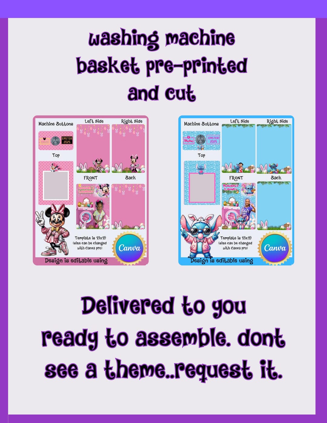 Washing Machine Template Printed and Cut - Etsy