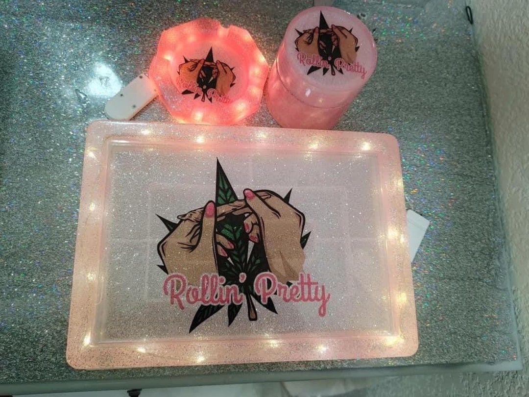 Led Rolling Tray Set - Etsy