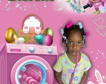 Top Load Washing Machine Gift Box Canva Template, Foam Board Easter ...