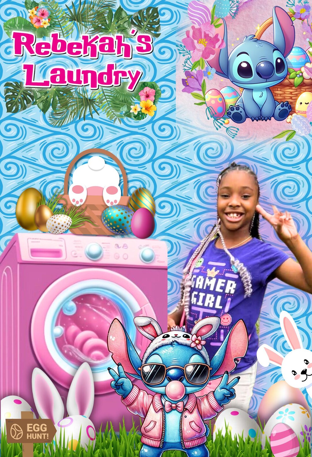 Washing Machine Easter Basket Template-alien - Etsy