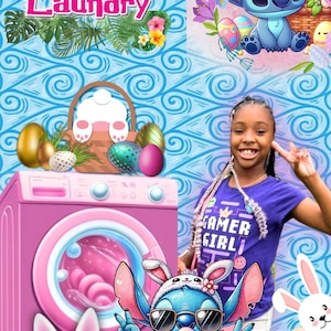 Washing Machine Easter Basket Template-alien - Etsy