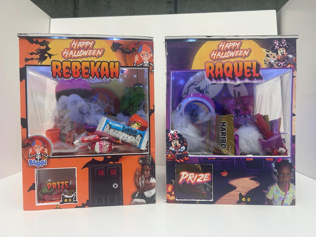 Custom Halloween Claw Machine Box - Etsy