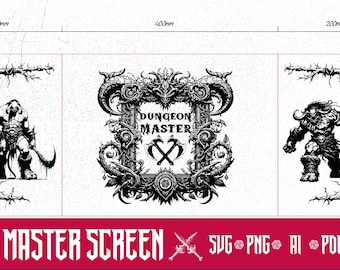King Edition Game Master Screen SVG, Rpg Games SVG, Game Master Gift ...