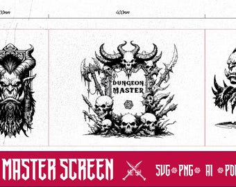 King Edition Game Master Screen SVG, Rpg Games SVG, Game Master Gift ...