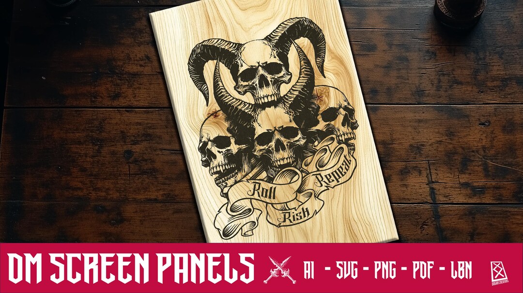Dnd Game Master Screen Panels SVG: Doomsayer Edition (digital Download ...